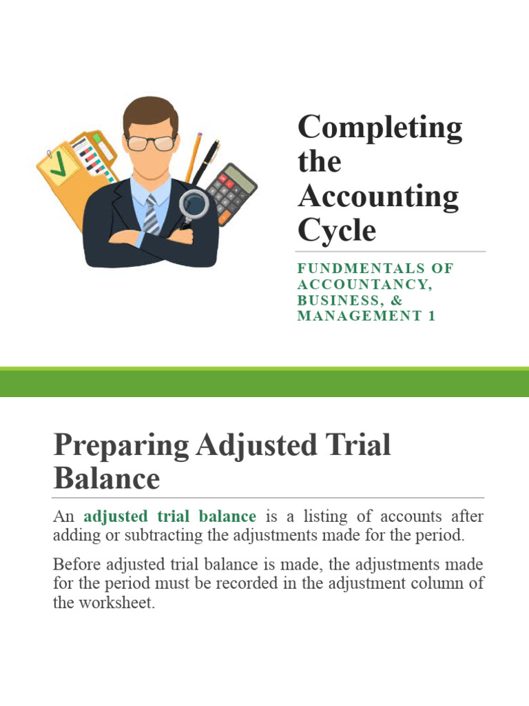Week 1B - Fabm 1 - Completing The Accounting Cycle | PDF | Debits And ...