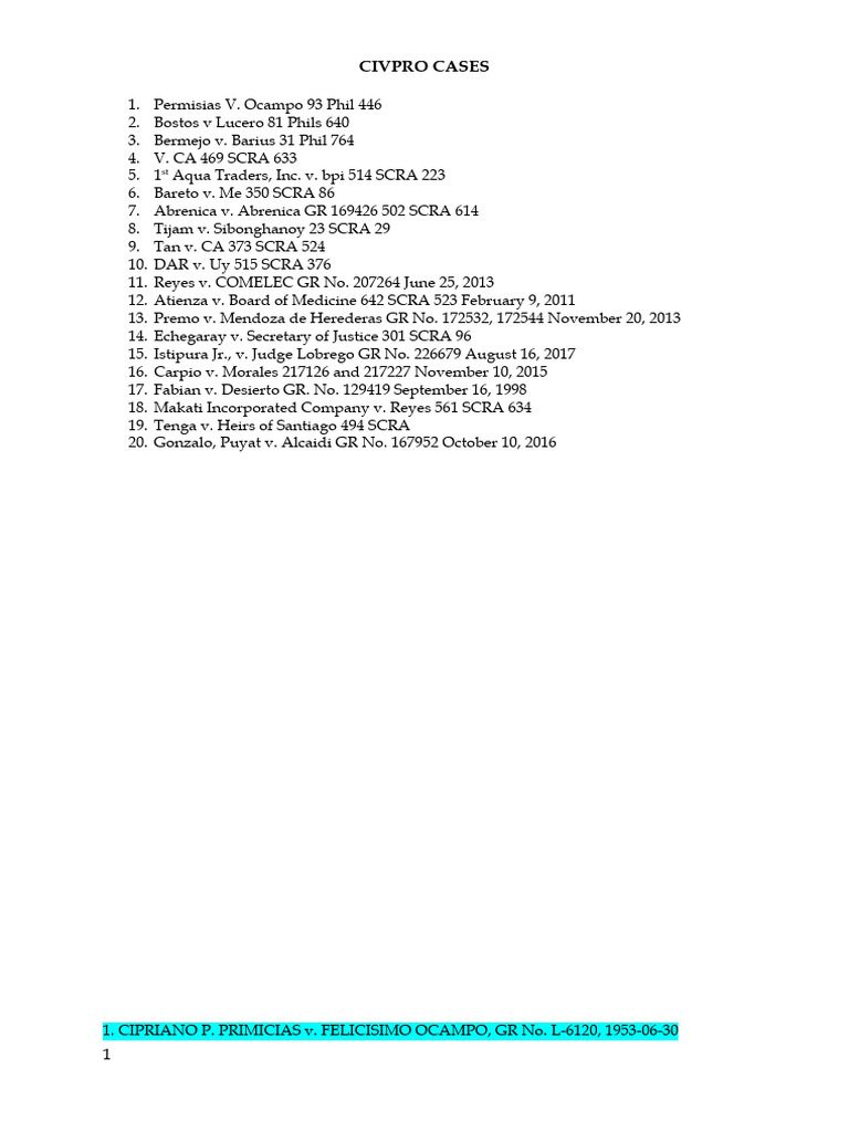 Civ Pro Cases | PDF | Complaint | Relevance (Law)