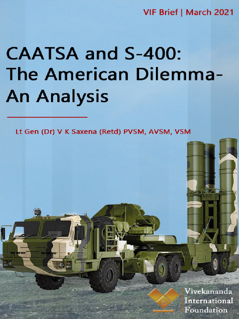 CAATSA and S 400 | PDF | Missile Defense | Missile