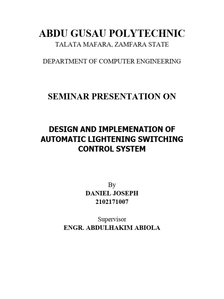 Abdu Gusau Polytechnic | PDF