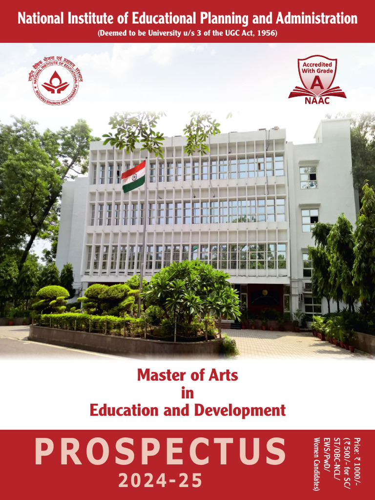 MAED Prospectus 2024-25 (English) | PDF | University And College ...