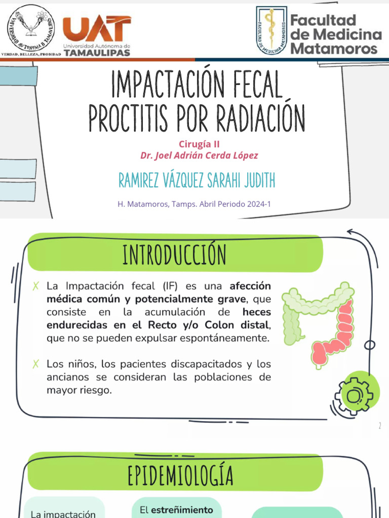 Impactación Fecal - Proctitis Por Radiación | PDF | Cáncer | Terapia de ...