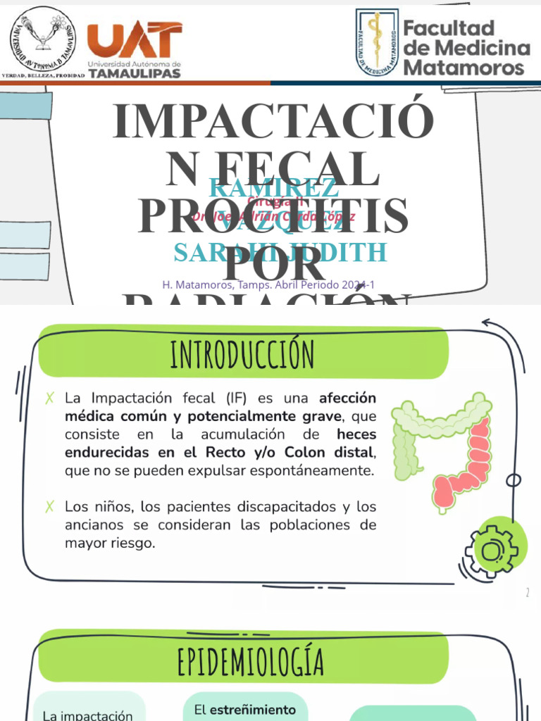 Impactación Fecal - Proctitis Por Radiación | PDF | Cáncer | Terapia de ...
