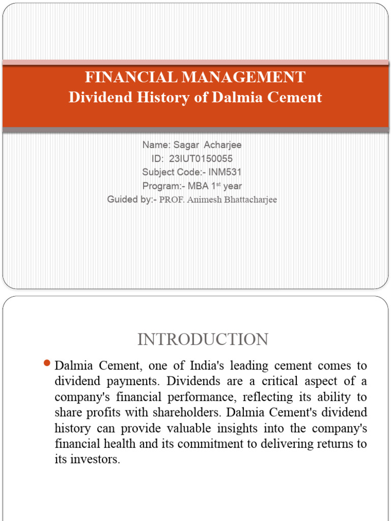 Financial Management | PDF | Dividend | Investing