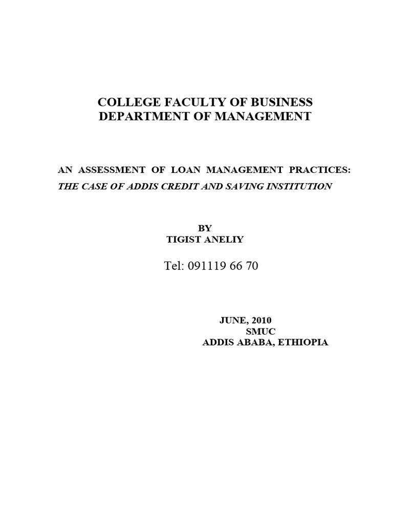 Loan Management | PDF | Guarantee | Microfinance