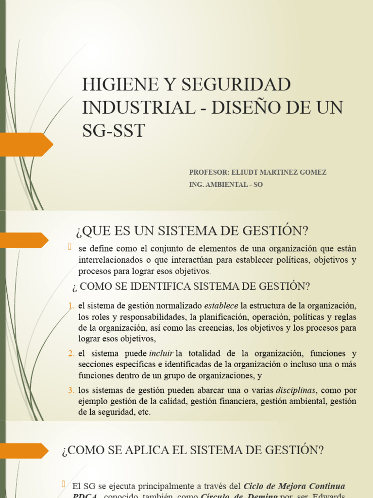 Elaboracion De Sgsst Pdf Planificación