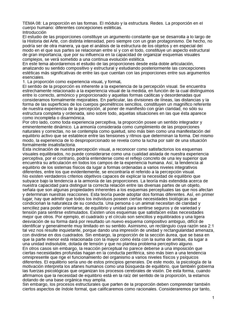 Temario Opos 08 | PDF | Belleza | Escultura