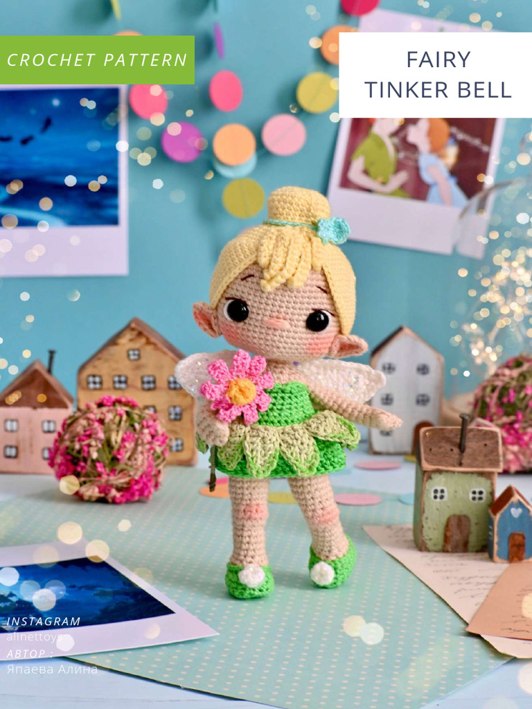 Fairy Tinkerbell | PDF | Crochet | Yarn
