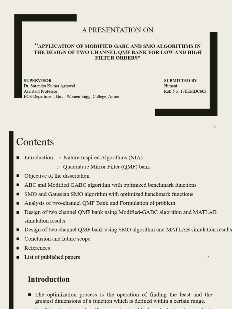 Presentation1 1 | PDF | Mathematical Optimization | Algorithms