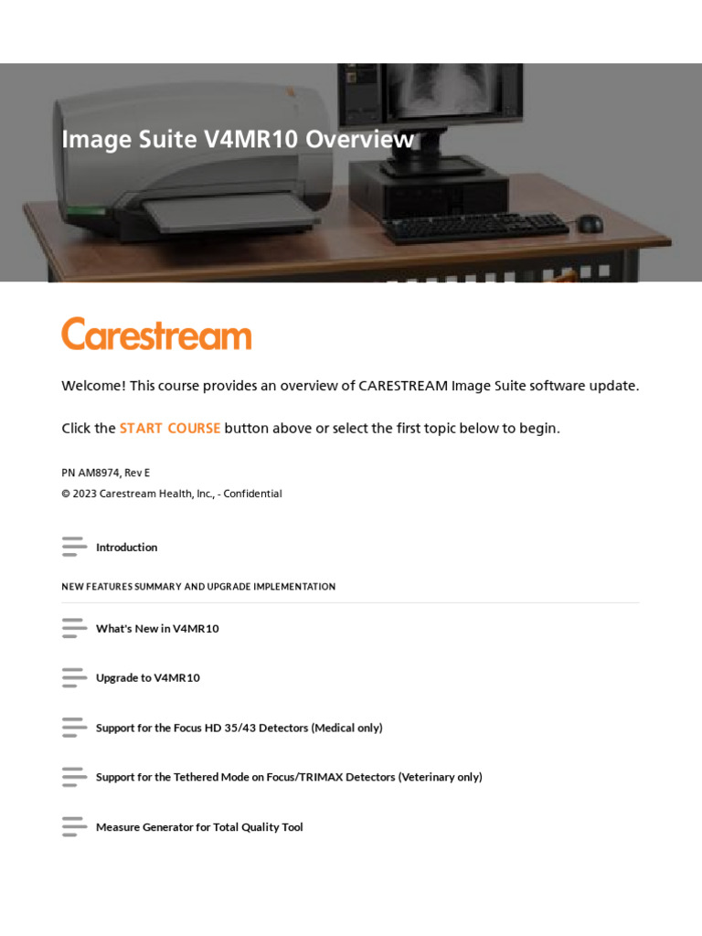 Carestream Image Suite V4MR10 Overview | PDF | Microsoft Windows ...