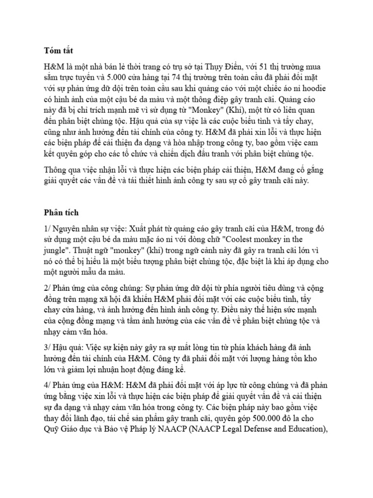 Tóm tắt&Phân tích | PDF