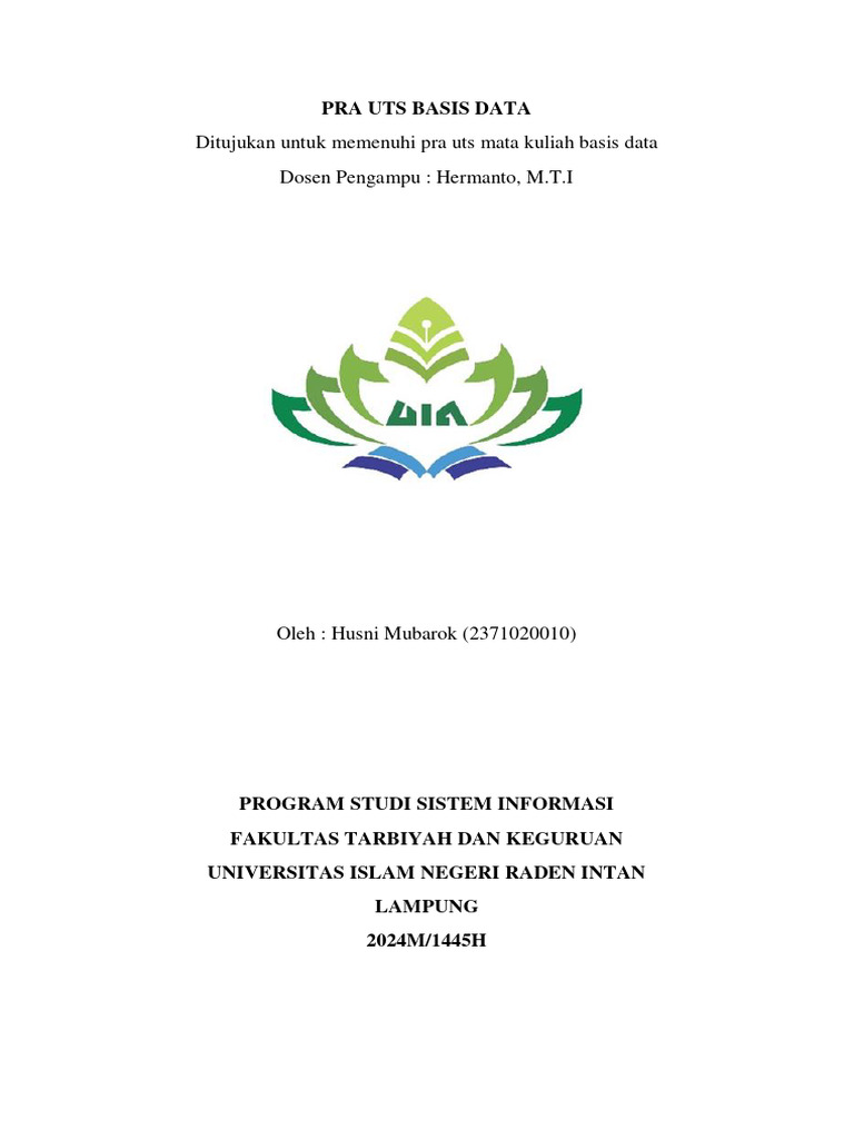 Erd Dan Normalisasi - Basis Data | PDF