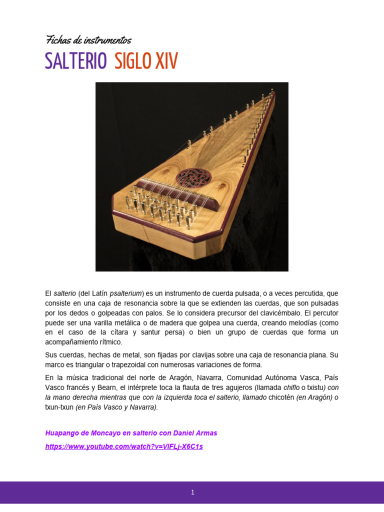 Fichas de Instrumentos | PDF | Instrumentos de cuerda | Instrumentos ...