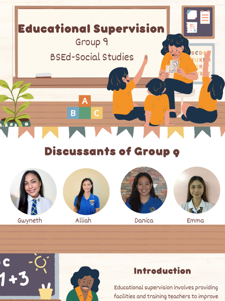 Grp 9-Educational Supervision | PDF | Teachers | Learning