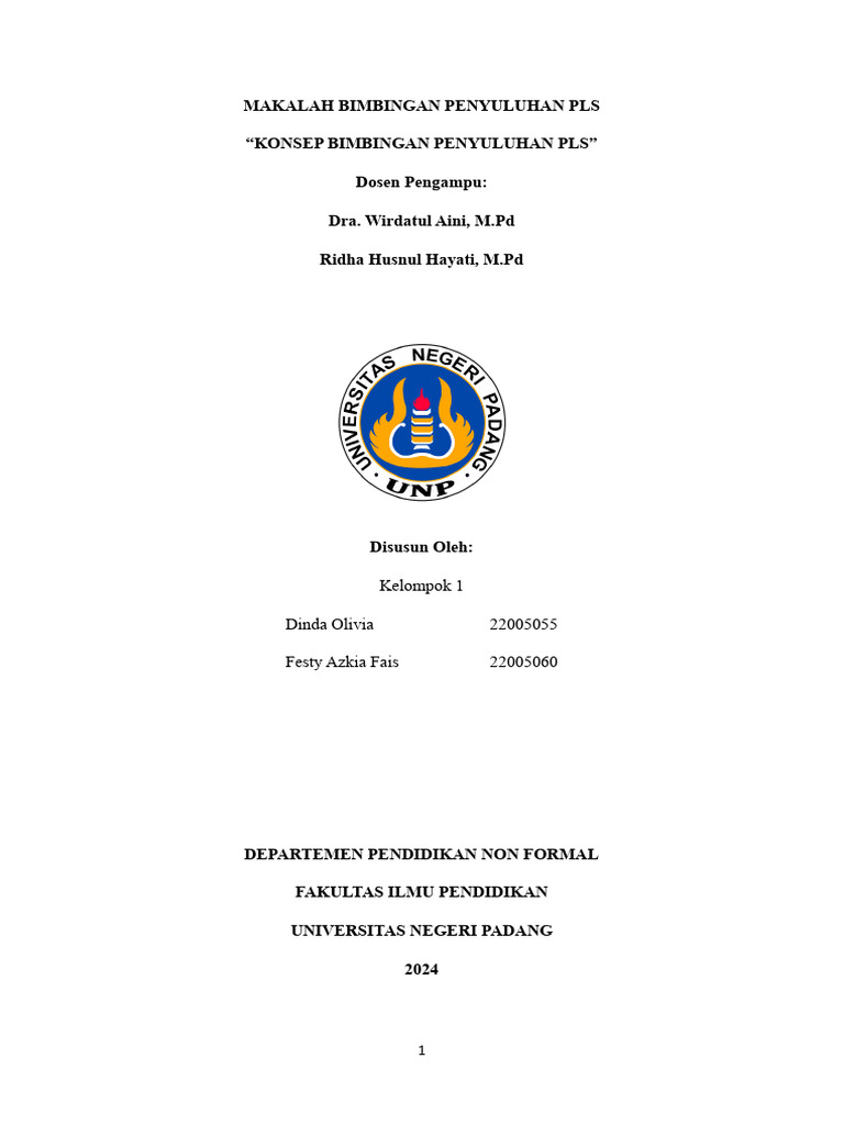 Konsep Bimbingan Penyuluhan PLS | PDF