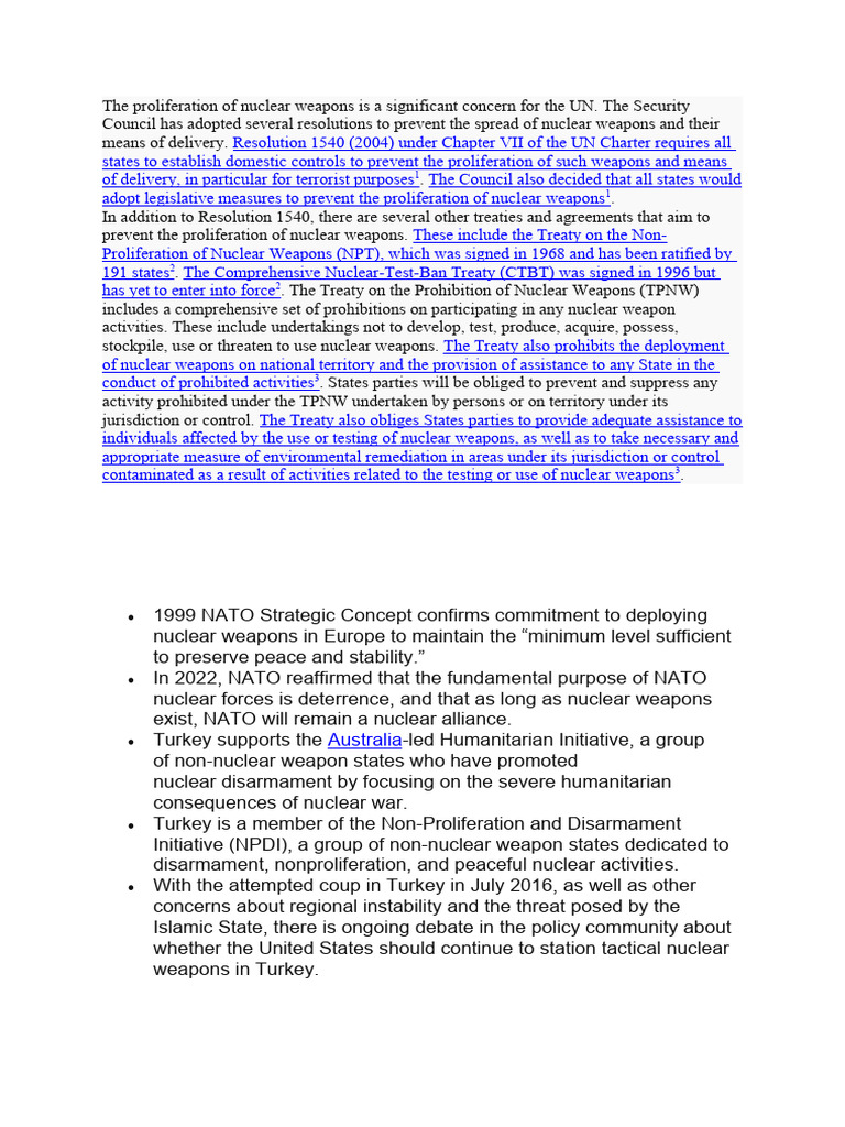 New Microsoft Word Document1 | PDF | Nuclear Weapons | Nuclear ...