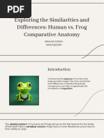 Frog and Human Anatomy Comparison | PDF | Human Body | Frog