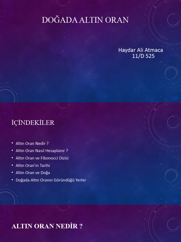 Doğada Altın Oran | PDF