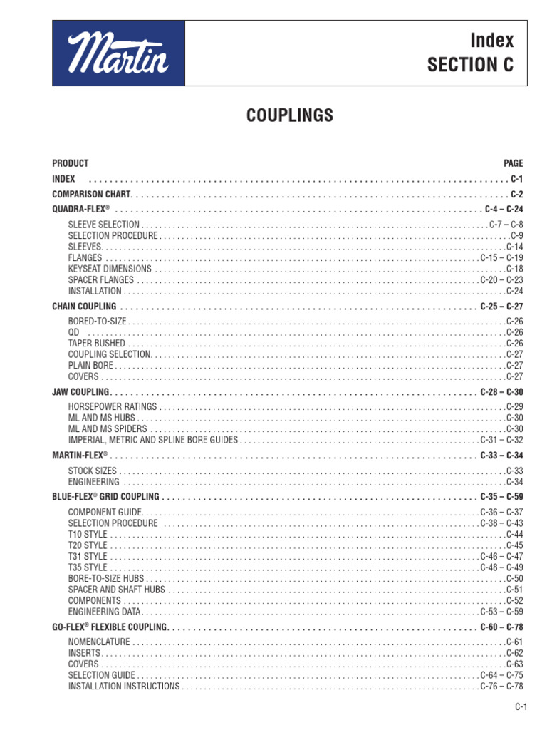 Martin-Flex-Couplings - COMPLETED | Download Free PDF | Mechanical ...