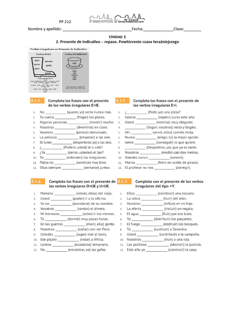 1.2 Presente Repaso | PDF