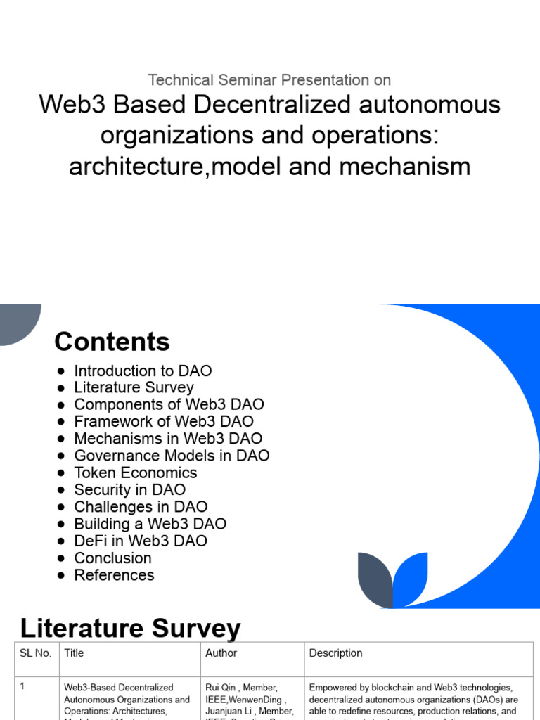 Introduction To Web3 DAO | PDF | Governance | Cryptocurrency