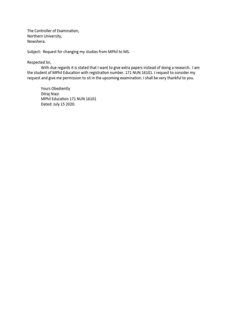 The Controller of Examination | PDF