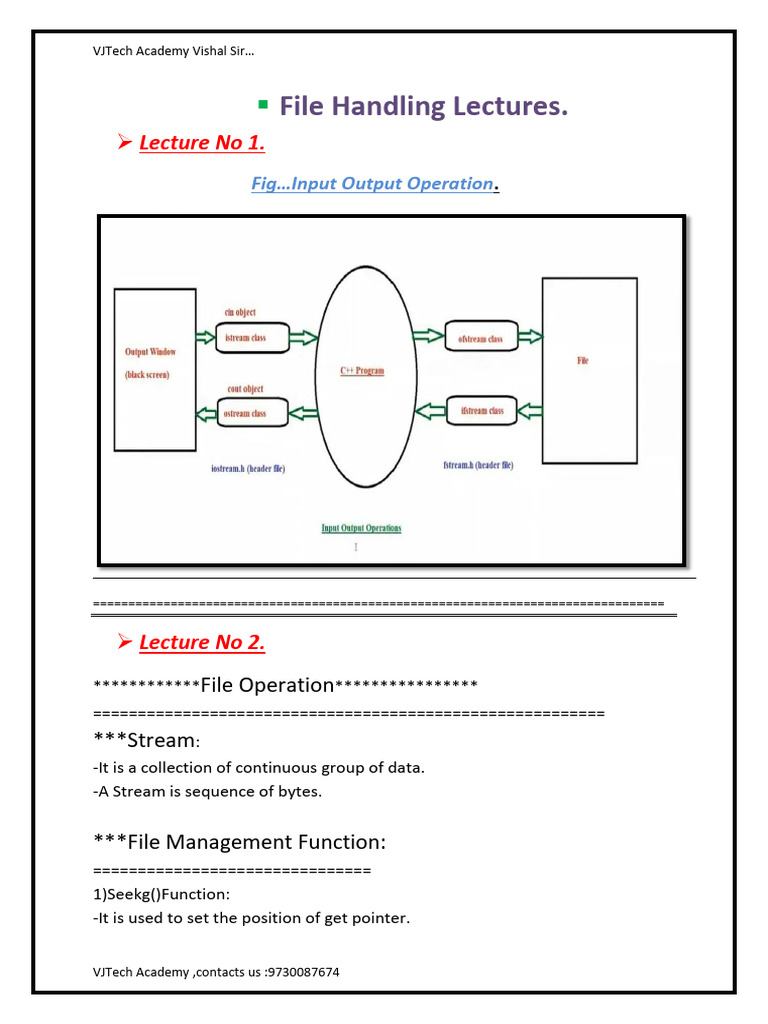 UNIT NO-5 File Operation | Download Free PDF | Pointer (Computer Programming) | Computing