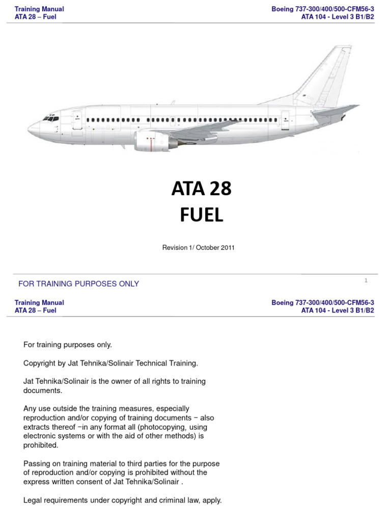Ata 28 - Fuel | PDF | Valve | Pump