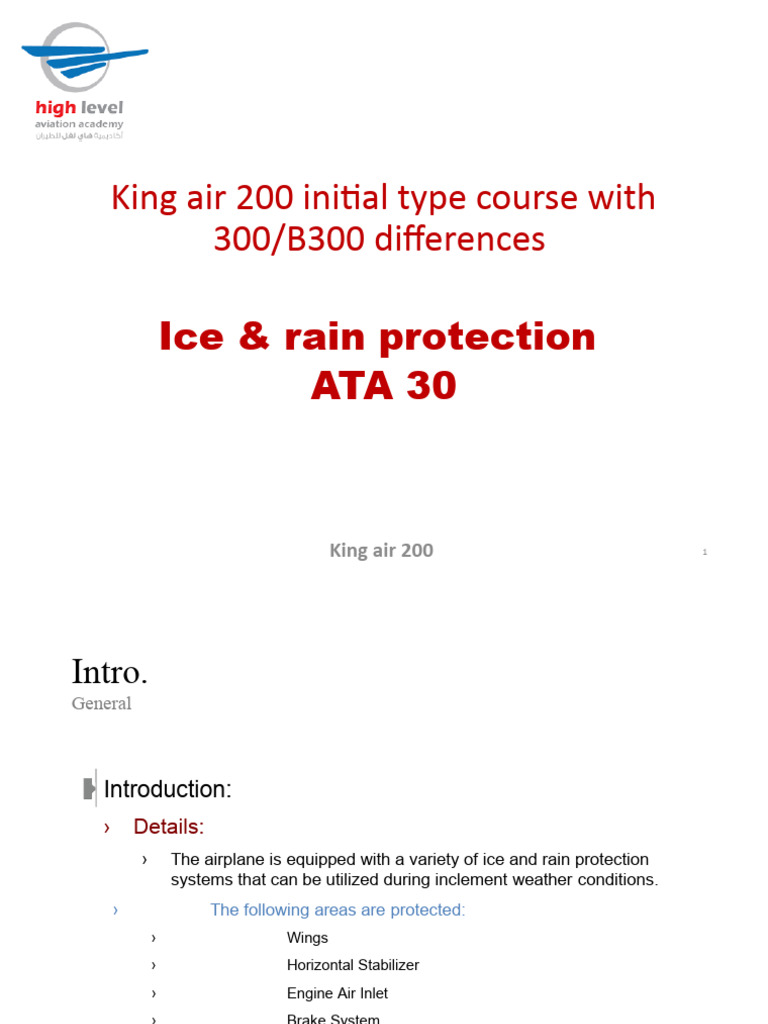 ATA 30 Ice & Rain Protection | Download Free PDF | Vehicles | Vehicle Technology