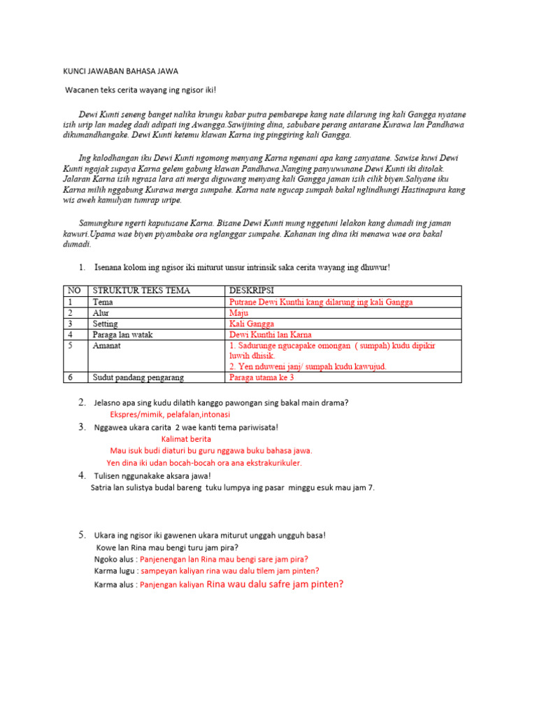 Soal Uraian Jawa 9 | PDF