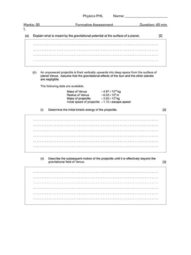 Physics Formative Assessment Guide | PDF