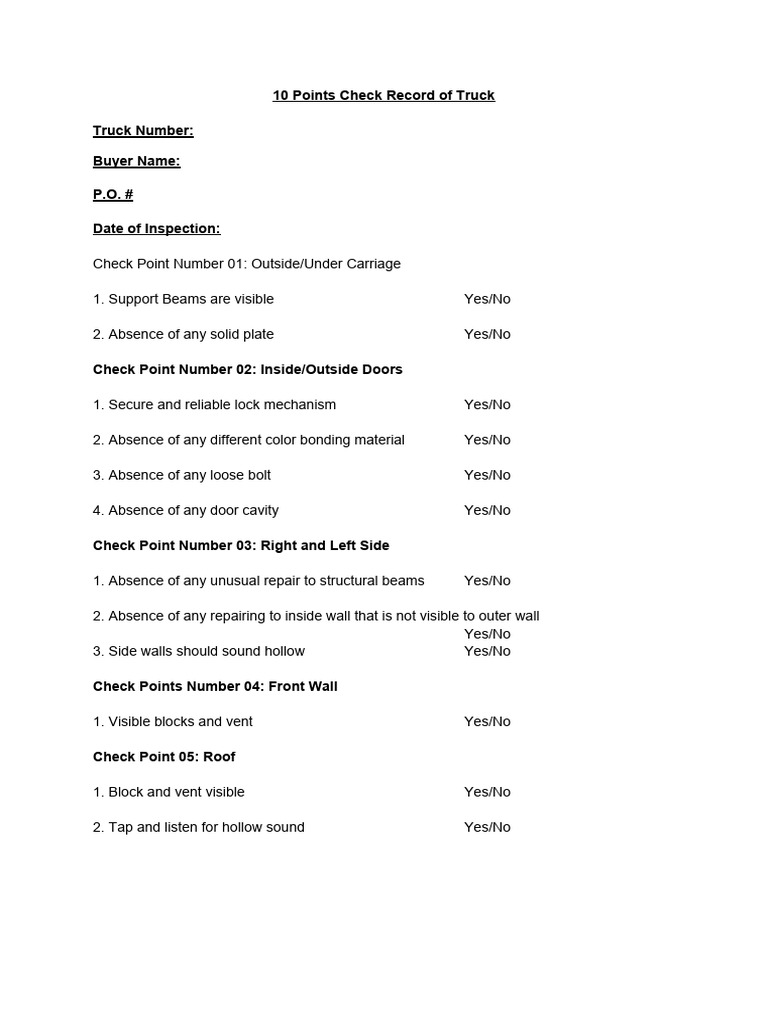 10 point check | PDF