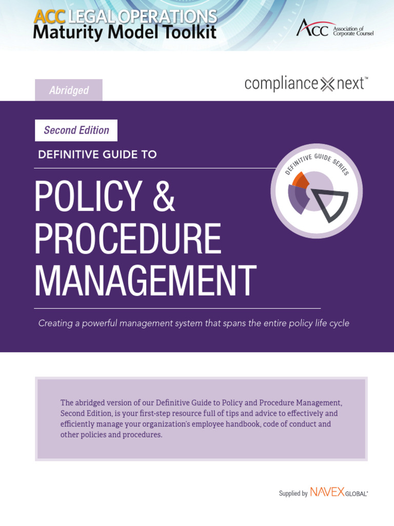MM Compliance Policy-Management-Abridged-Definitive-Guide Wlink | PDF | Policy | Automation