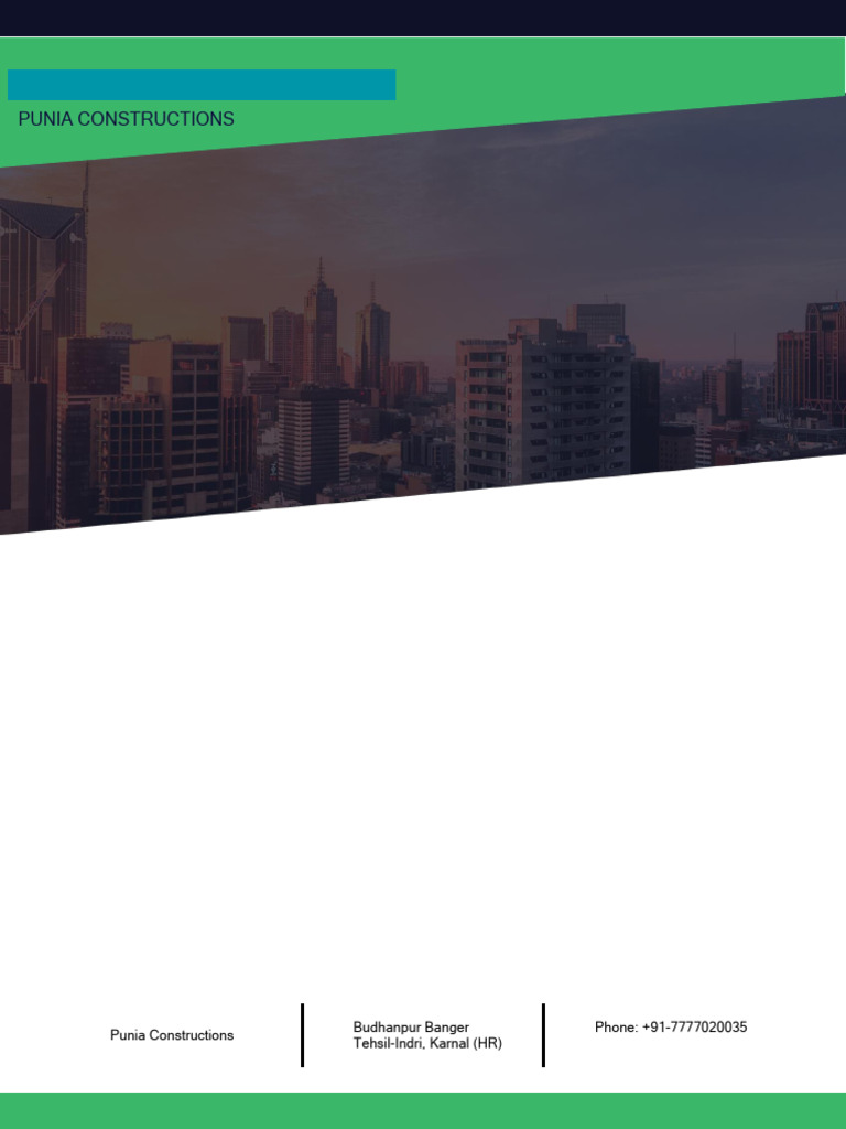 Punia Constructions | PDF