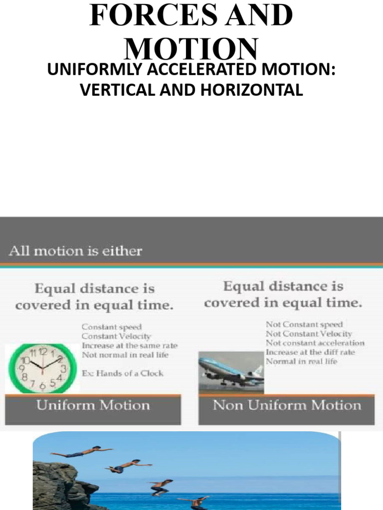 Uniform Accelerated Motion 1 | PDF | Acceleration | Velocity