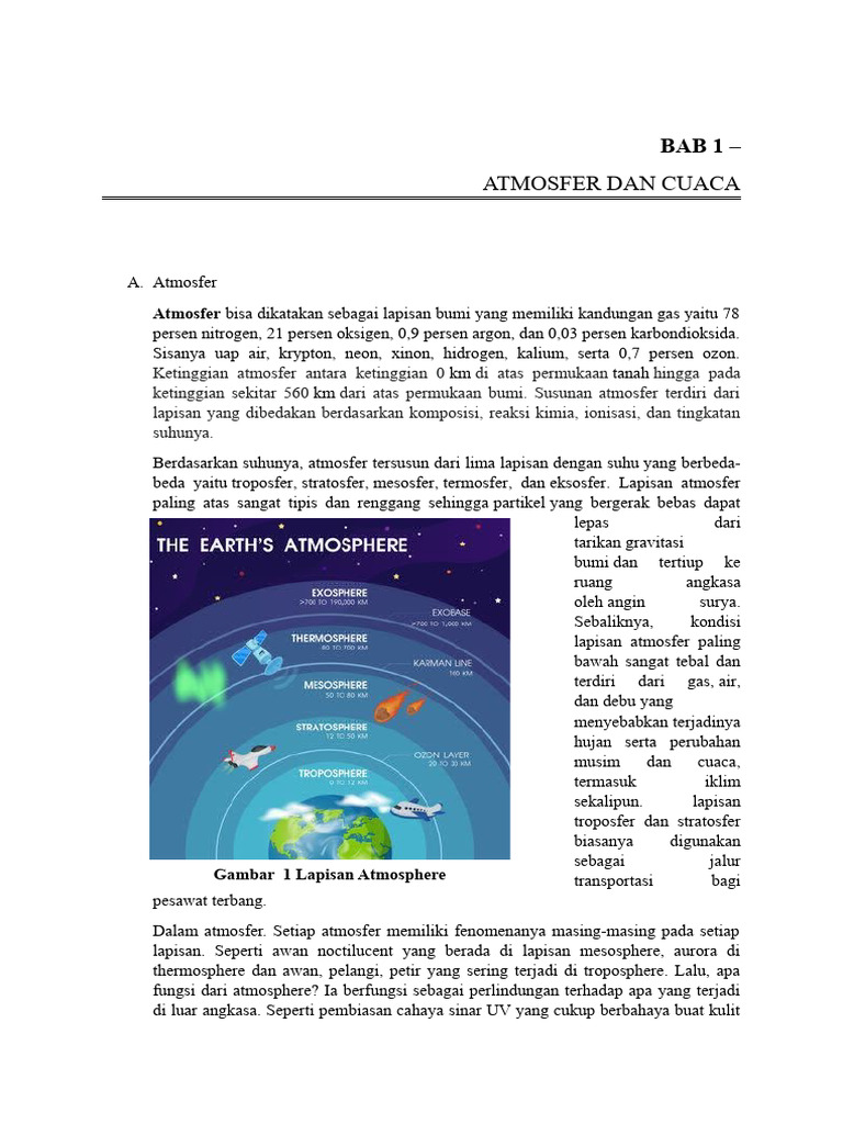 Atmosfer, Cuaca, dan Iklim | PDF