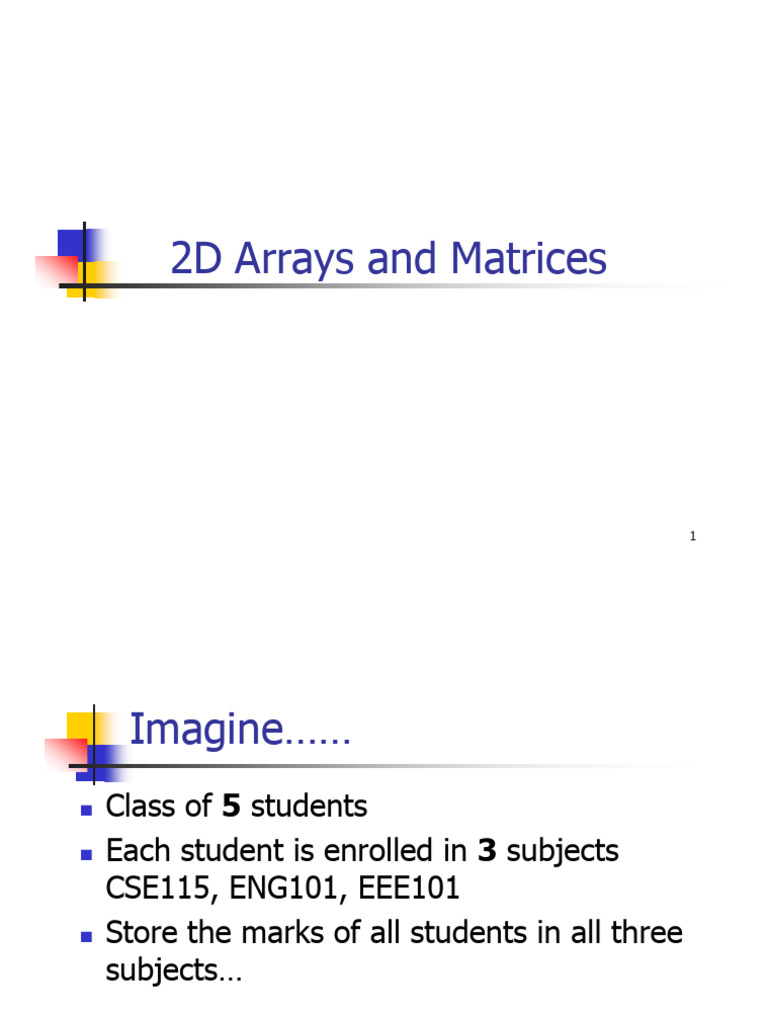 2 DArray | PDF | Matrix (Mathematics) | Integer (Computer Science) 2 DArray | PDF | Matrix (Mathematics) | Integer (Computer Science)