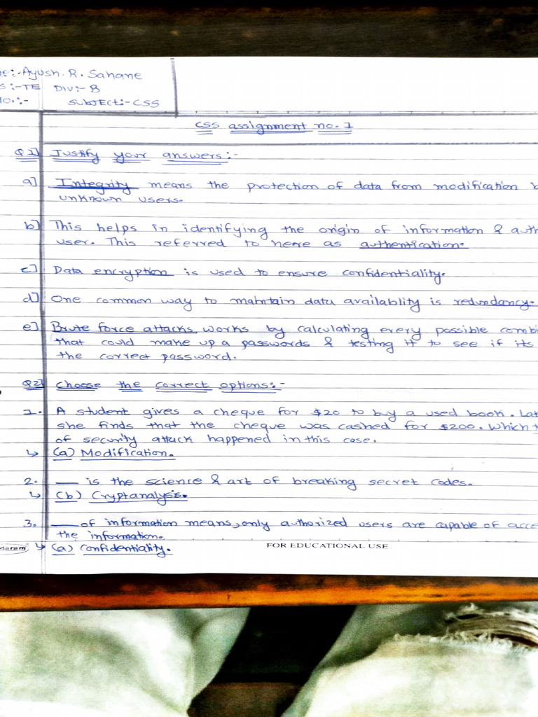 CSS Assignment - 1 | Download Free PDF | Applied Mathematics | Computer ...