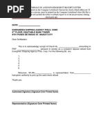 Container Deposit Refund Request Letter | PDF