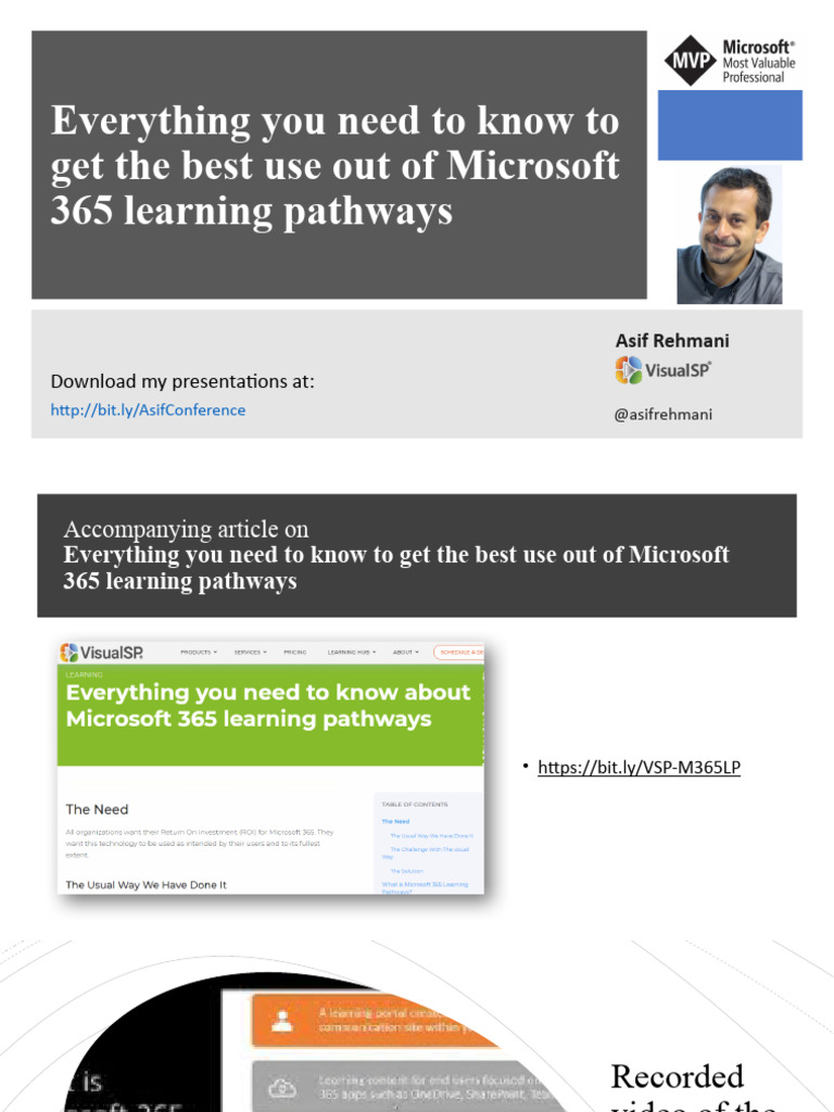 Optimize Microsoft 365 Learning Pathways | PDF | Share Point | Computing