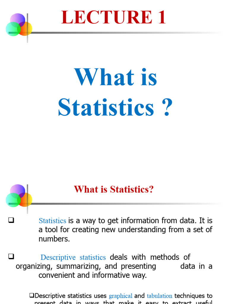Lecture 1 (2) | PDF | Statistics | Sampling (Statistics)