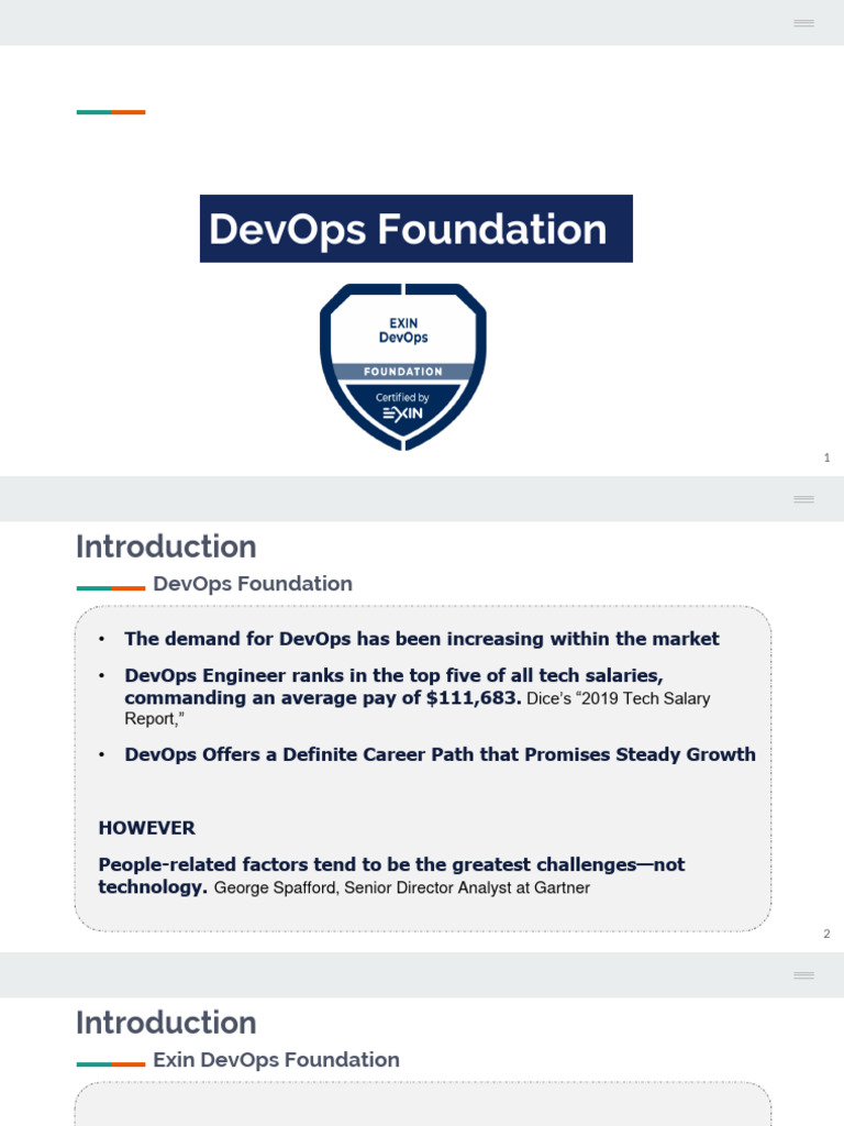slides+DevOps+Foundation | PDF | Agile Software Development | Cloud Computing