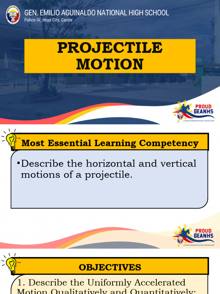 Projectile Motion Pdf Acceleration Projectiles