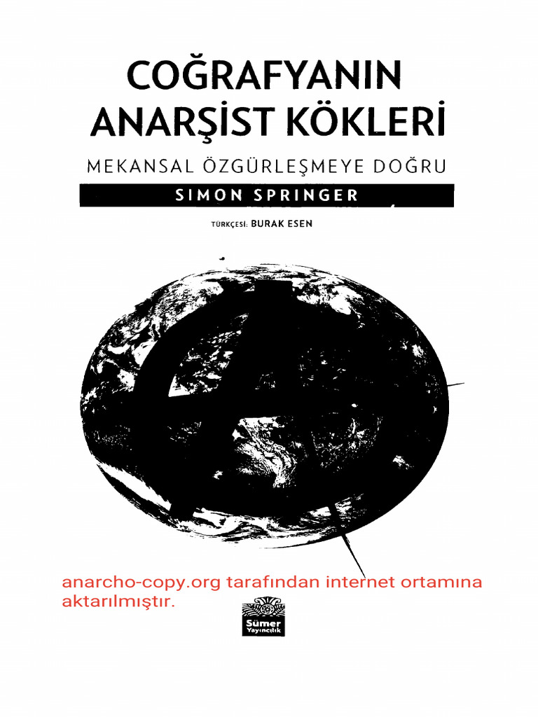 Simon Springer Cografyanin Anarsist Kokleri | PDF