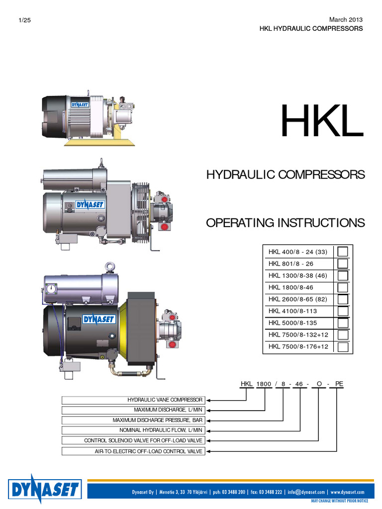 HKL_OPE_Manual_ENG | PDF | Valve | Pump