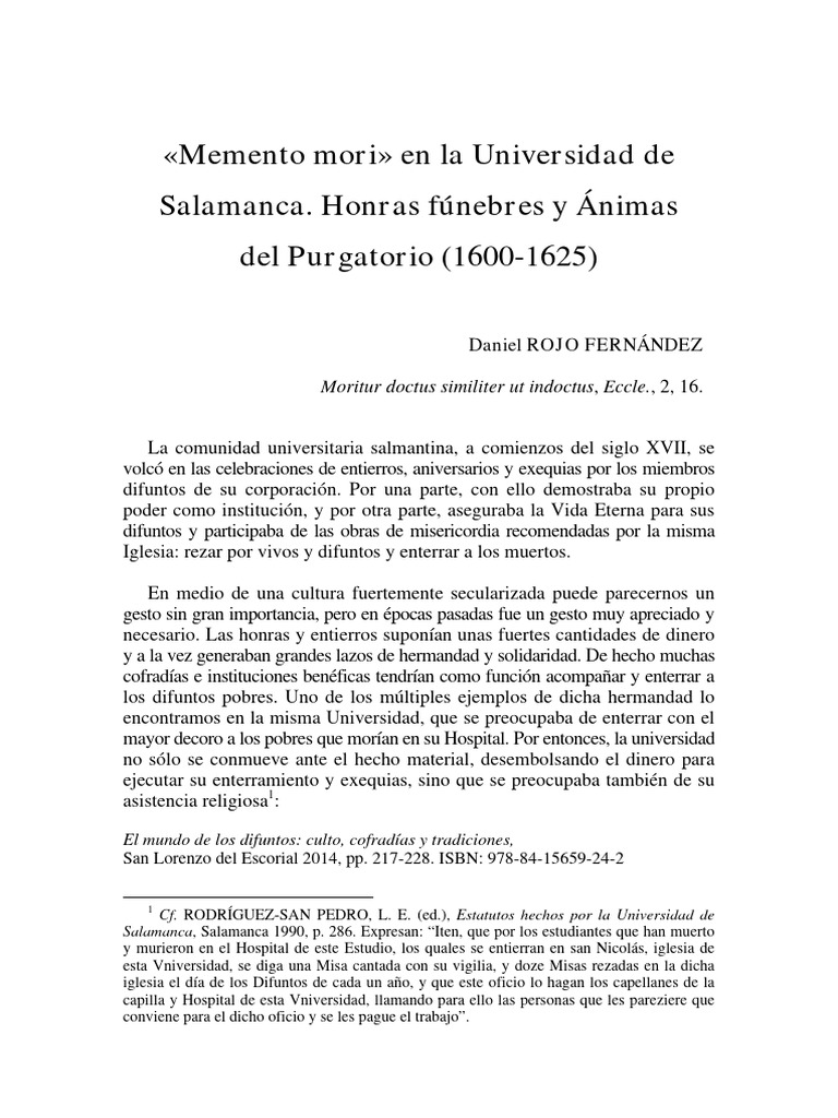 Memento Mori | Descargar gratis PDF | Purgatorio | Entierro