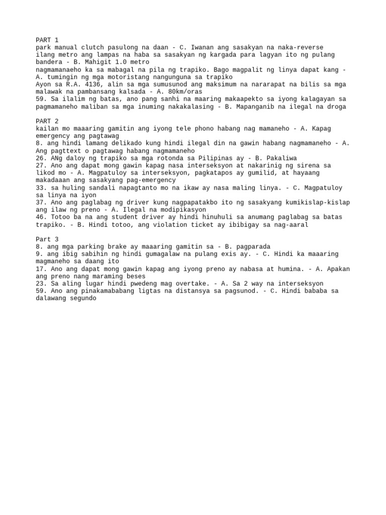 LTO Reviewer | PDF