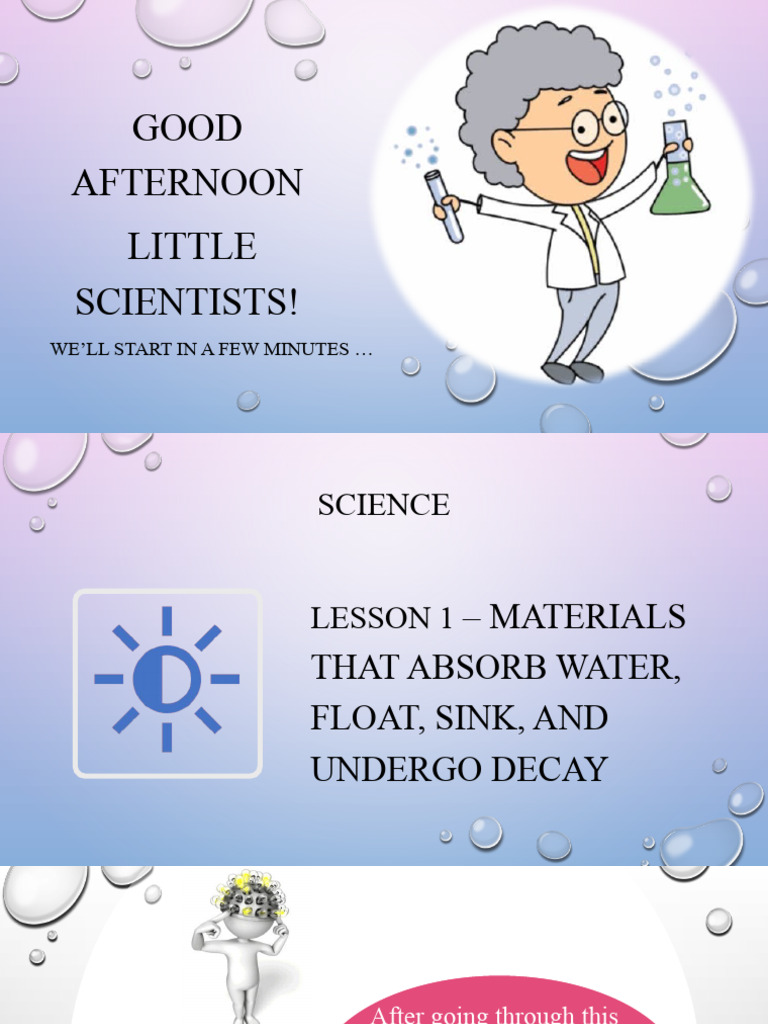 Week 1 Lesson 1 | PDF | Decomposition | Water