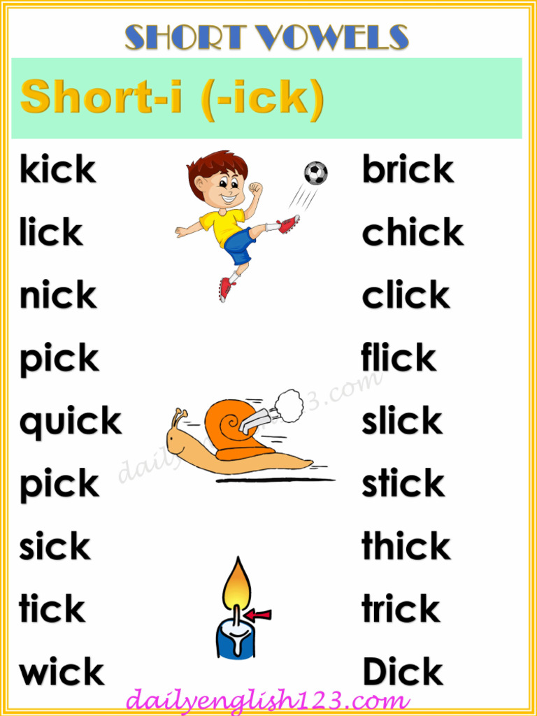 Short I (Ick) | PDF