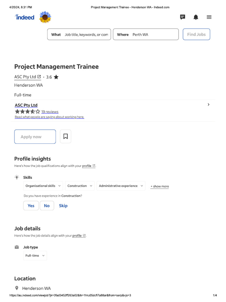 Project Management Trainee | PDF